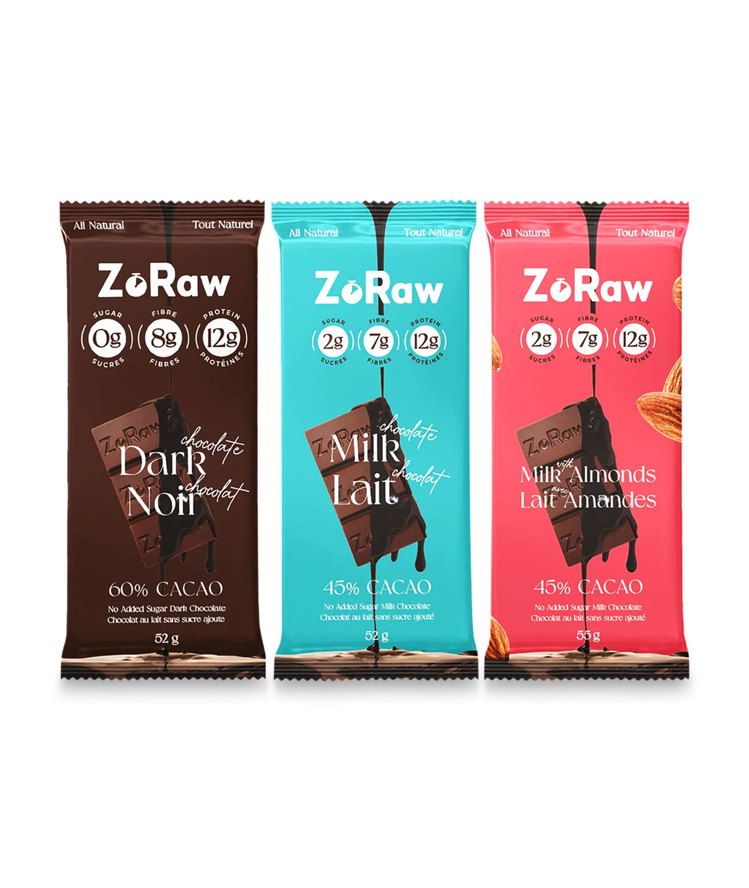 Buy Zoraw Chocolate Bars | FreshMTL – Low-Carb, Little to No Sugar